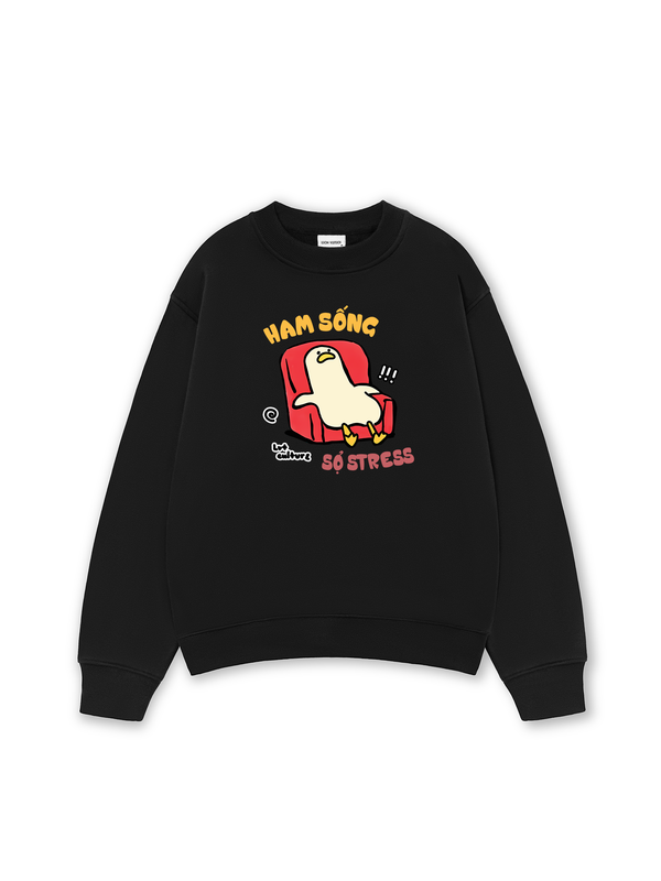Meme Chú Vịt Ham Sống Sợ Stress Sweater – Luon Vuituoi