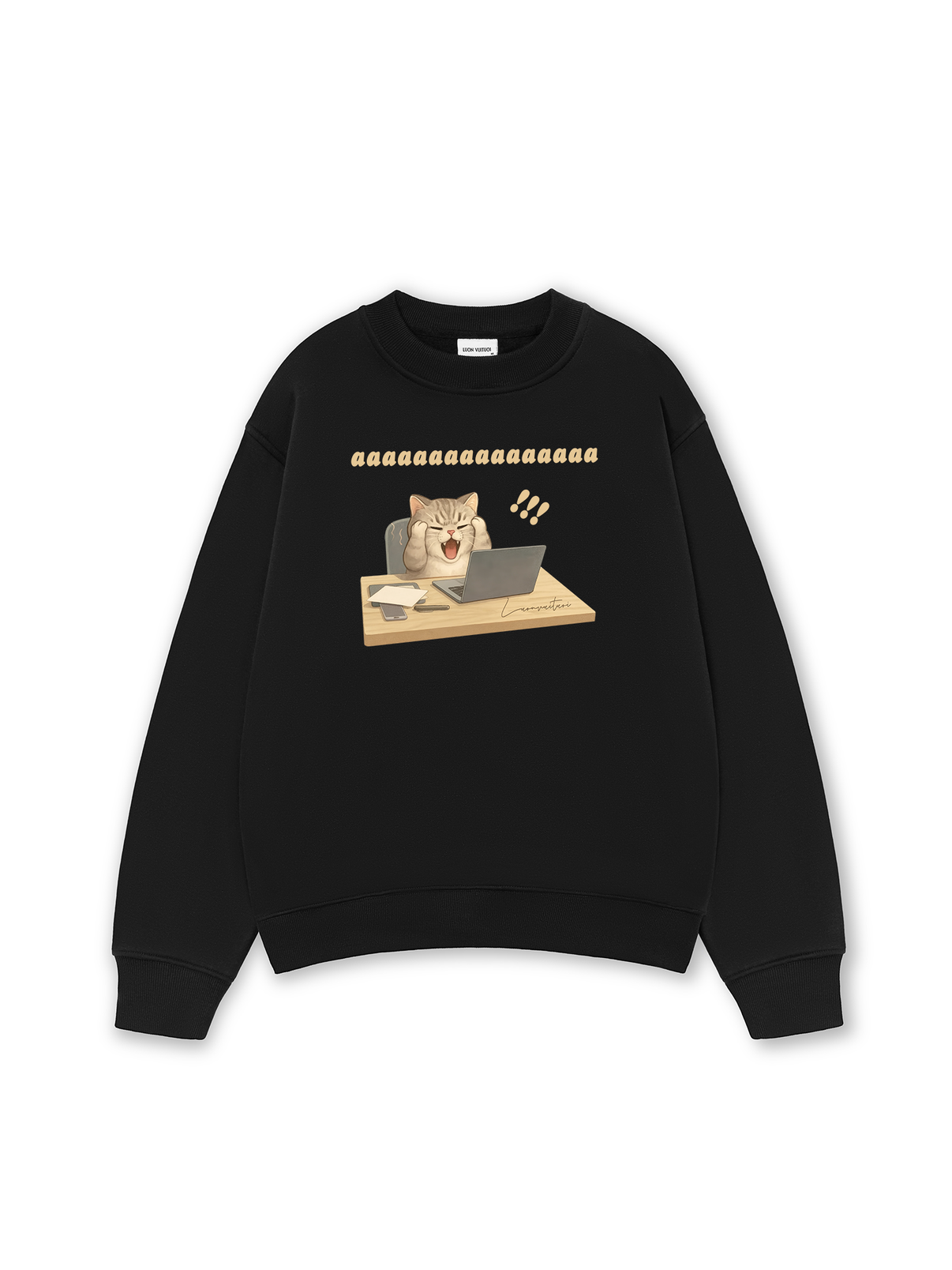 Con Mèo Điên Đầu Sweater – Luon Vuituoi
